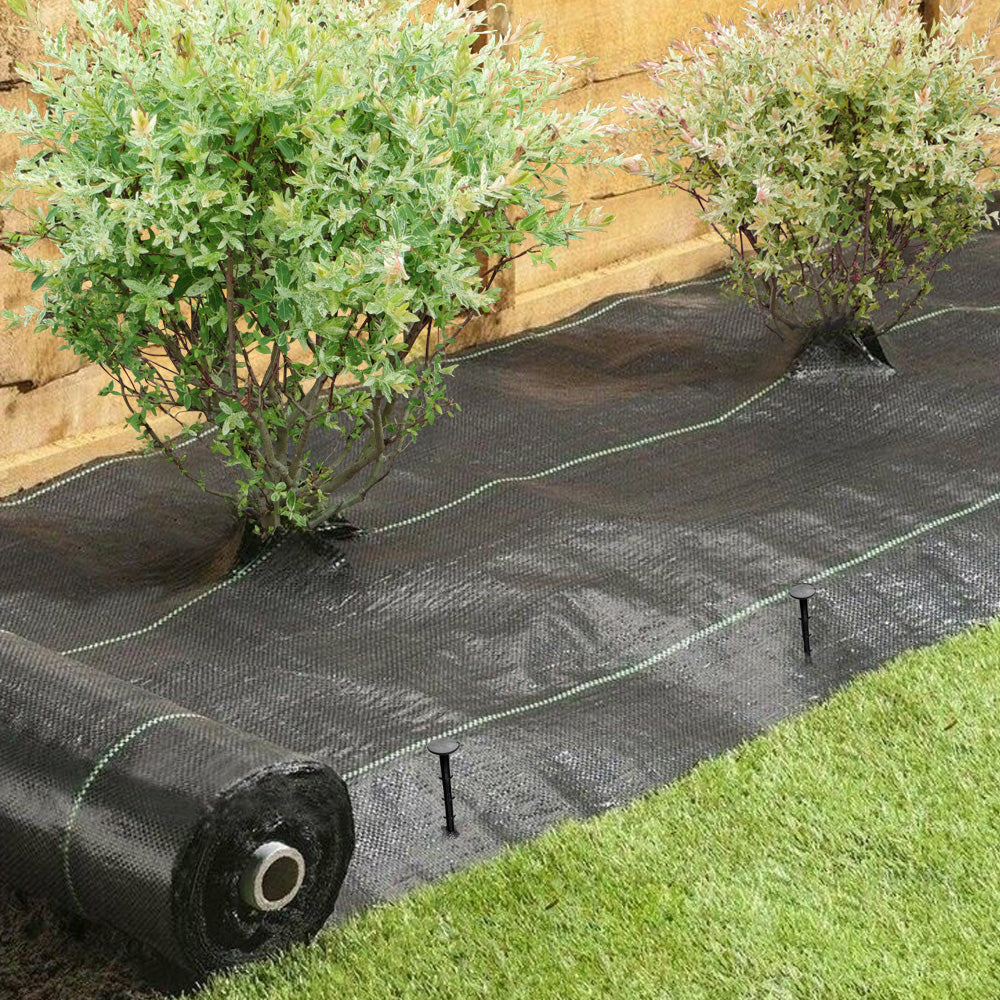 Spudulica Black Woven Weed Control & Ground Stabilisation Membrane 2m
